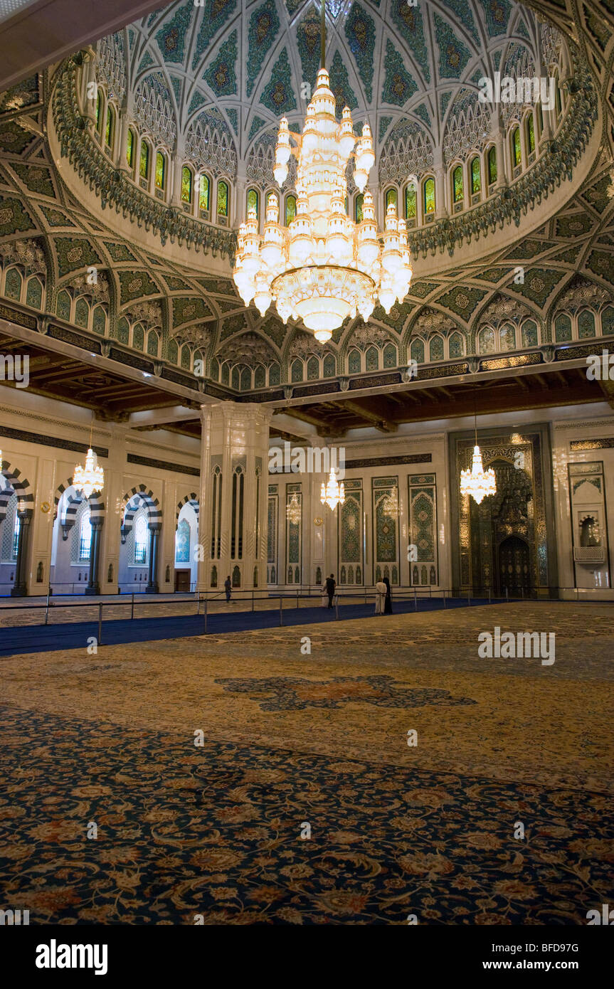 The Grand Mosque, Muscat Oman Stock Photo - Alamy