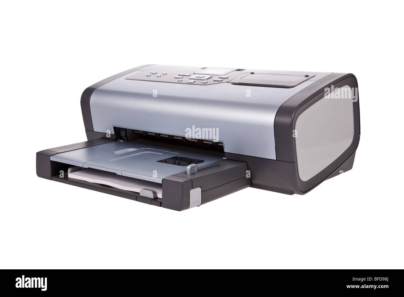 Inkjet printer isolated on a white background Stock Photo - Alamy