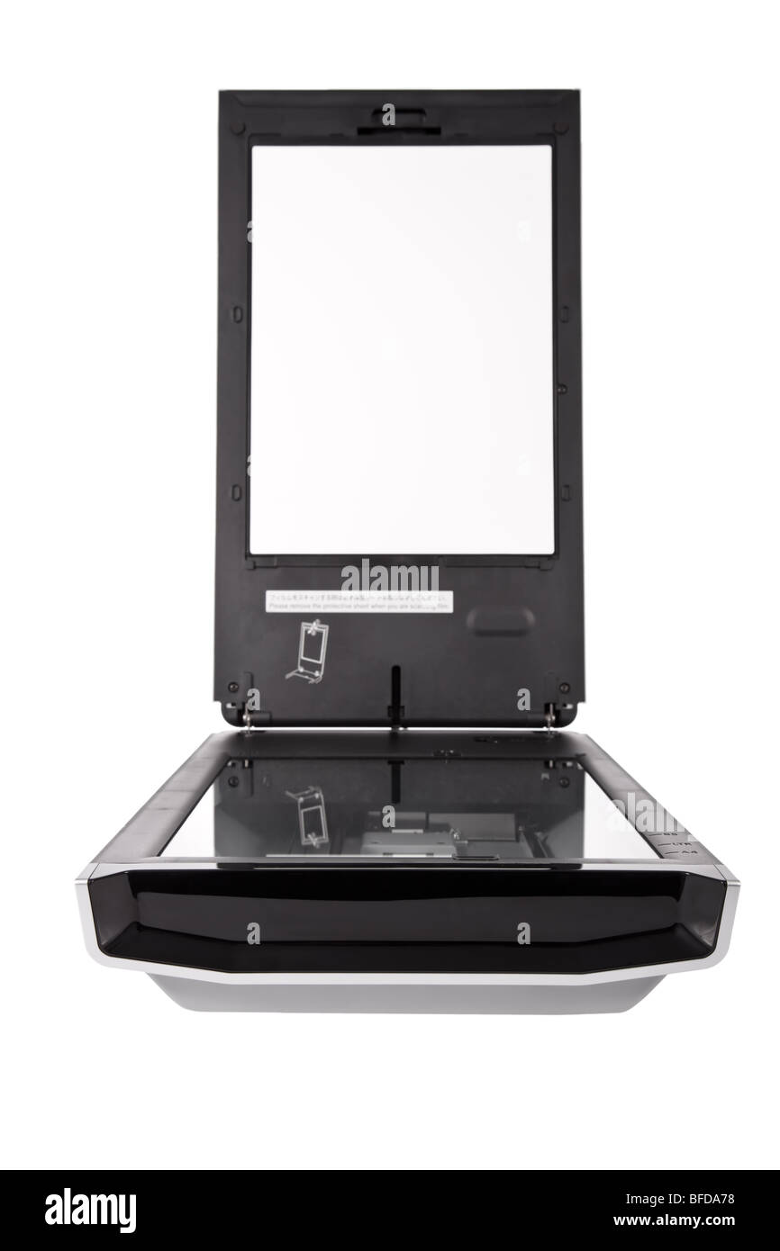 Flatbed scanner isolated on white background Stock Photo - Alamy