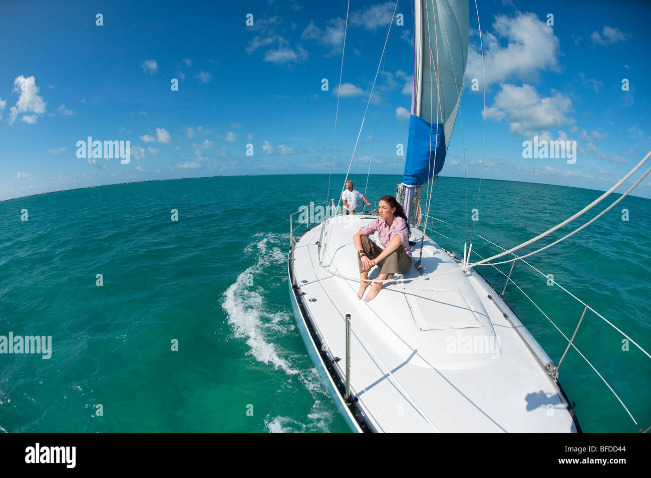 Couple sailing fish hi-res stock photography and images - Alamy