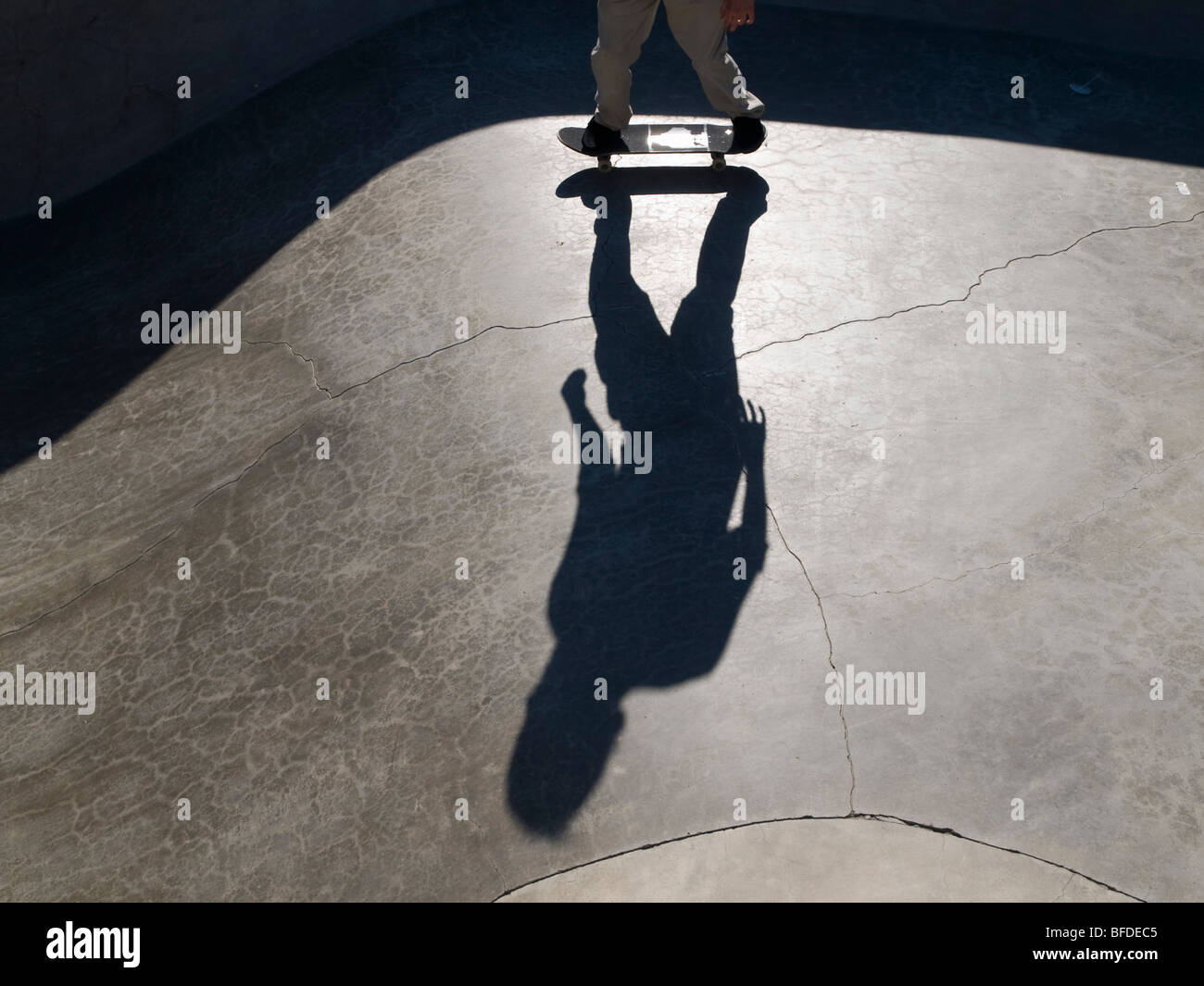 Shadows at skate park Stock Photo - Alamy