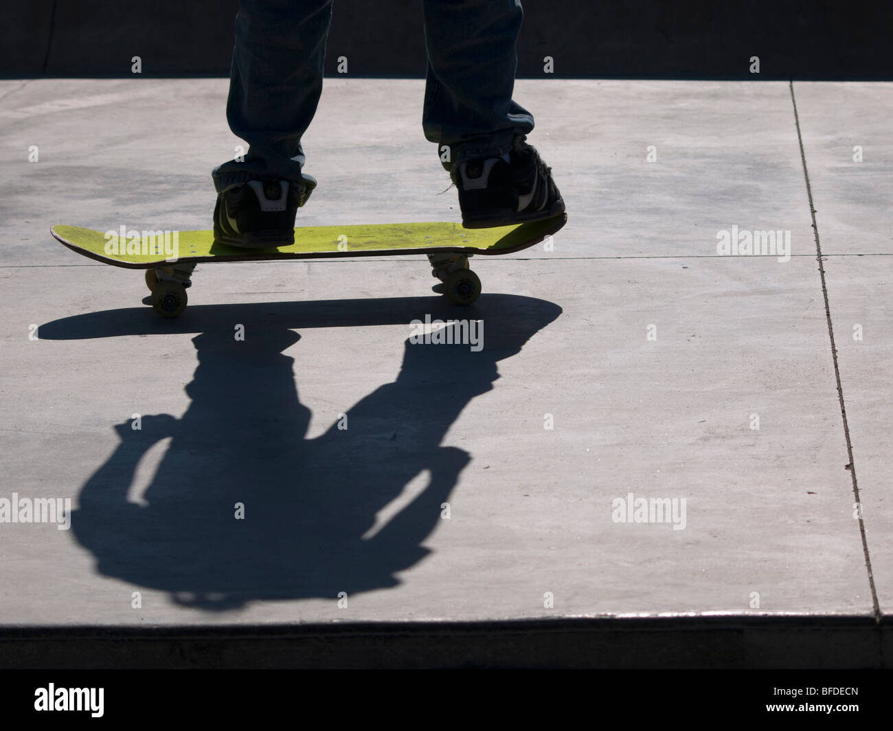 Shadows at skate park Stock Photo - Alamy
