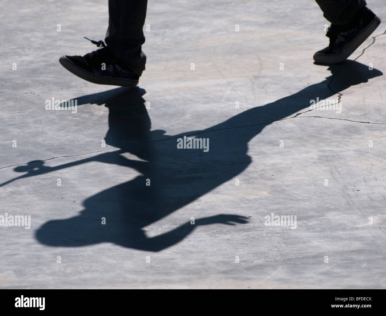 Shadows at skate park Stock Photo - Alamy