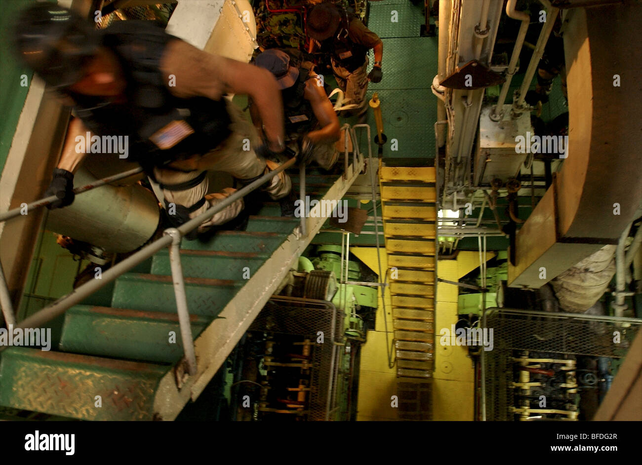 US Navy Sailors searching ship Stock Photo - Alamy