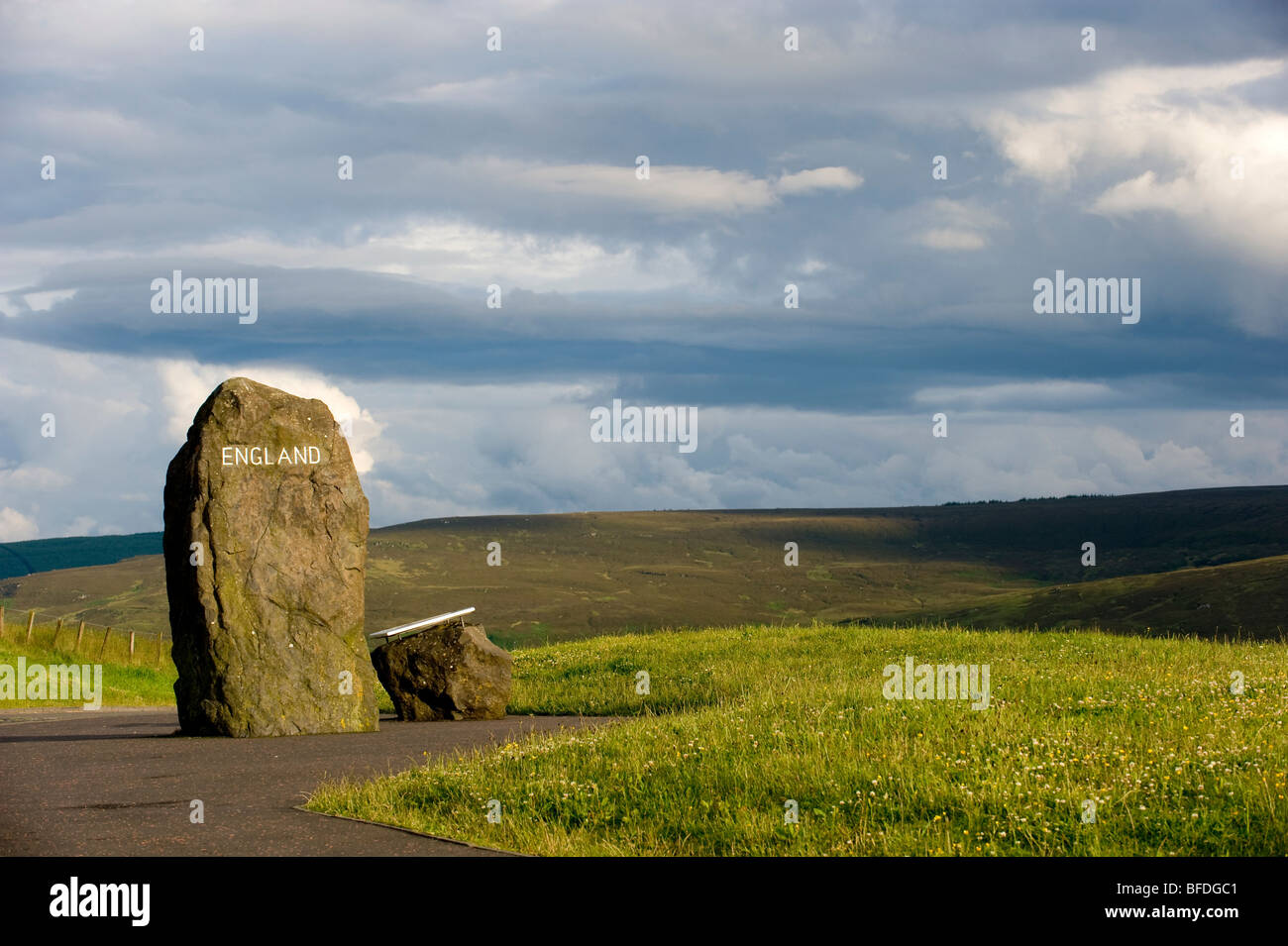 Carter Bar border stone, a popular stopping point on the A68 border ...