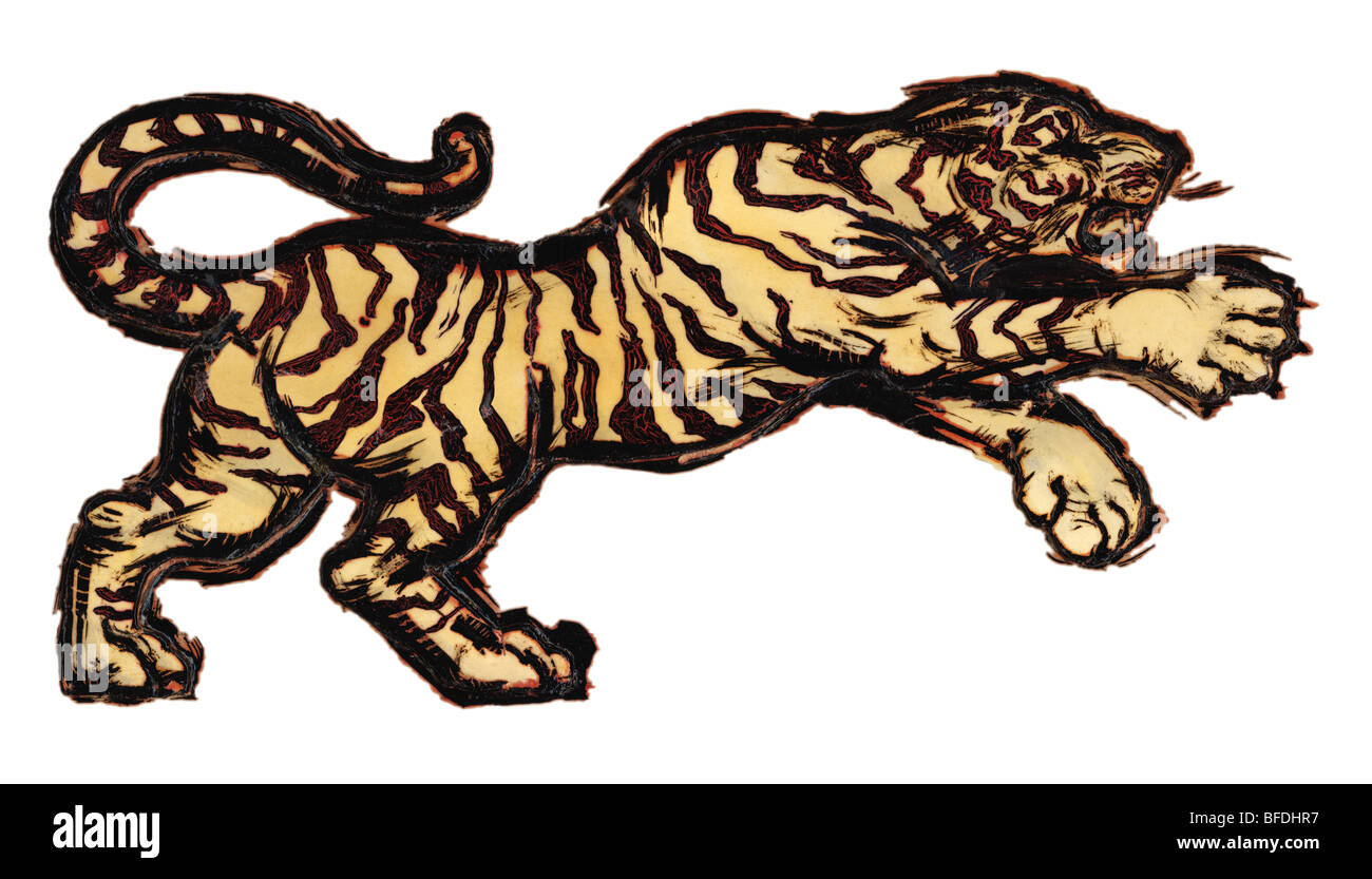 Tiger panthera tigris tigris Cut Out Stock Images & Pictures - Alamy