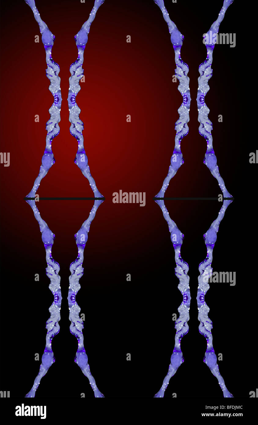 Starting with a photograph of water pouring out of a container with ...