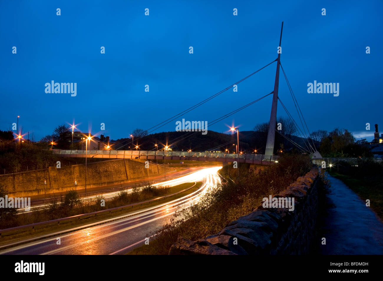 Traffic on Bingley Bypass (A650 "Sir Fred Hoyle Way"), near Bradford ...