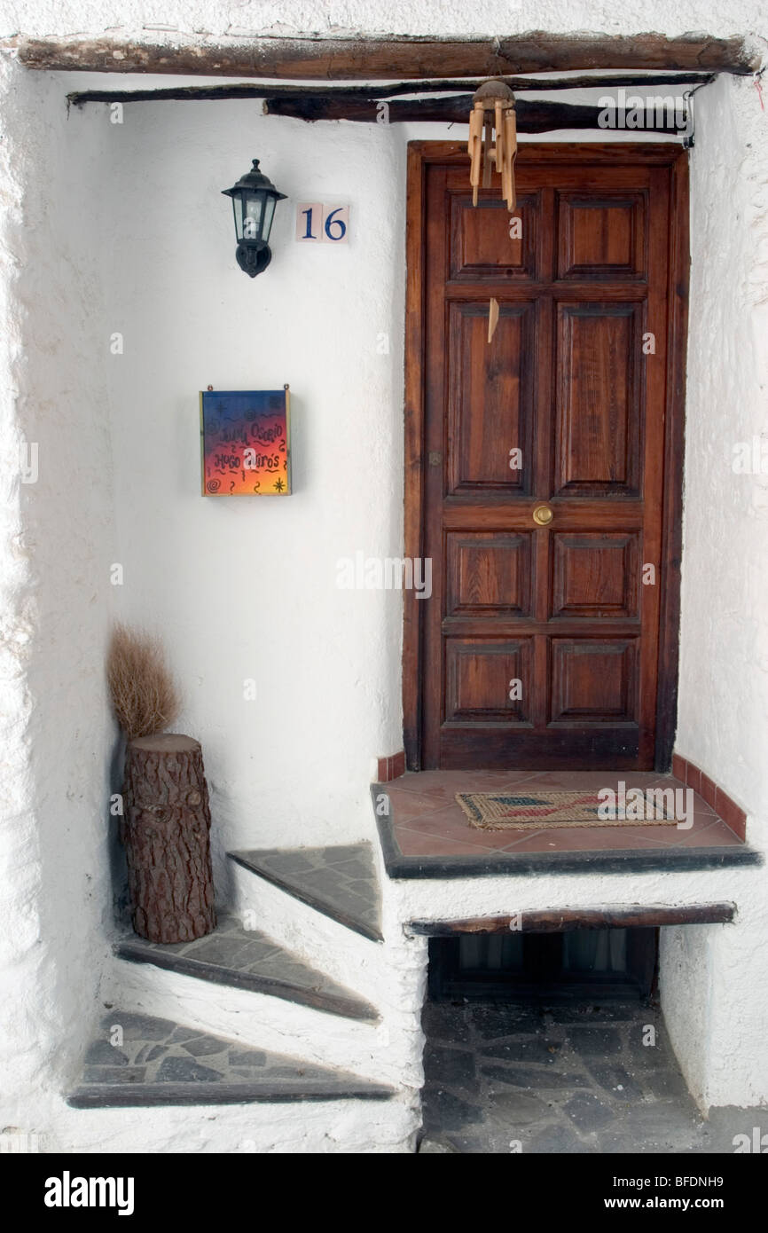 There are small historic villages in region of La Taha. The houses have ...