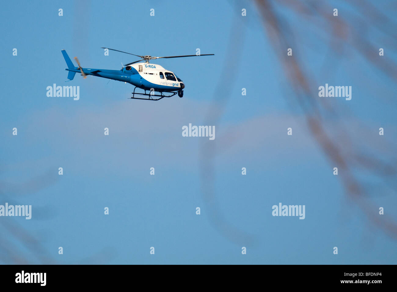 National Grid Helicopter Stock Photo - Alamy