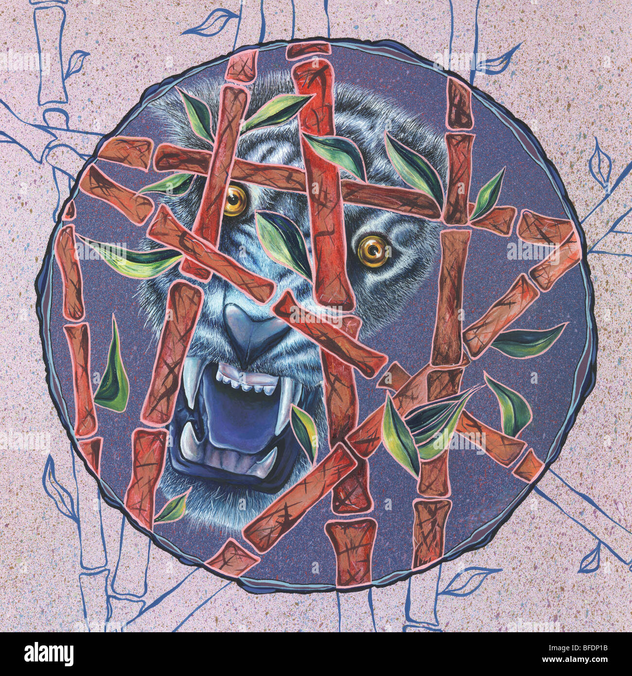 Tiger bamboo hi-res stock photography and images - Alamy