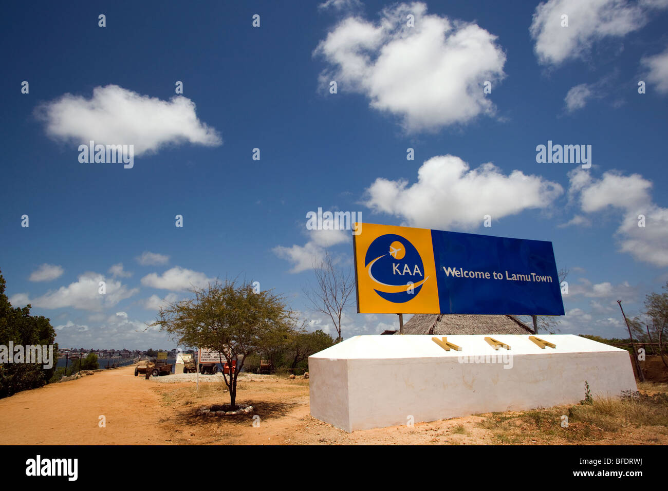 Lamu Airport - Manda Island, Kenya Stock Photo - Alamy
