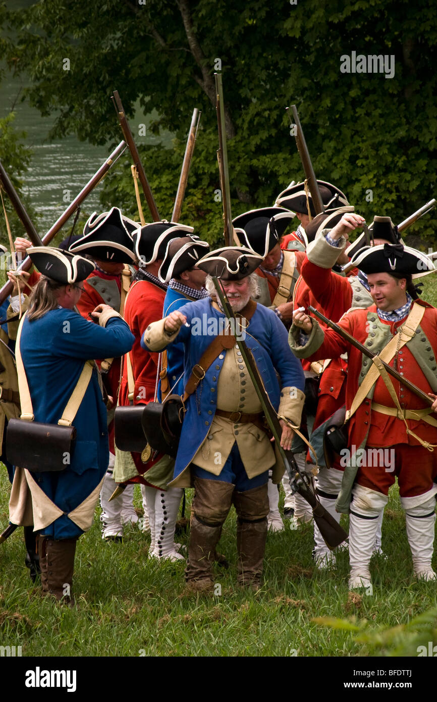 Fort Loudon French and Indian War reenactment Stock Photo - Alamy