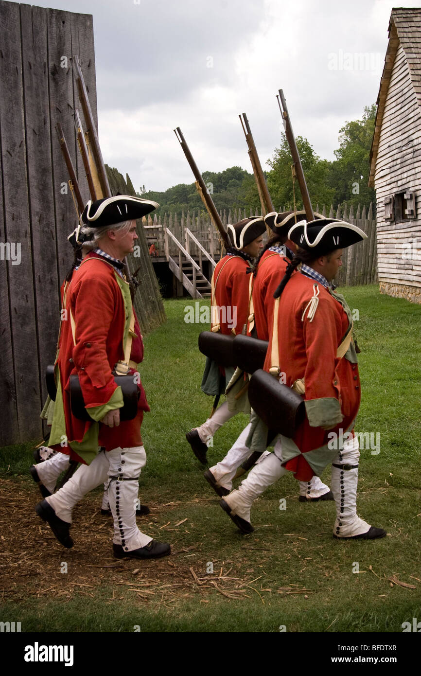 French and indian war militia hi-res stock photography and images - Alamy