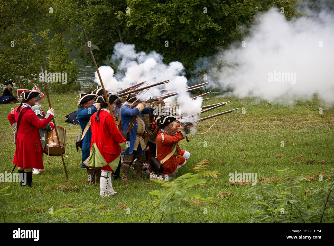 Fort Loudon French and Indian War reenactment Stock Photo - Alamy