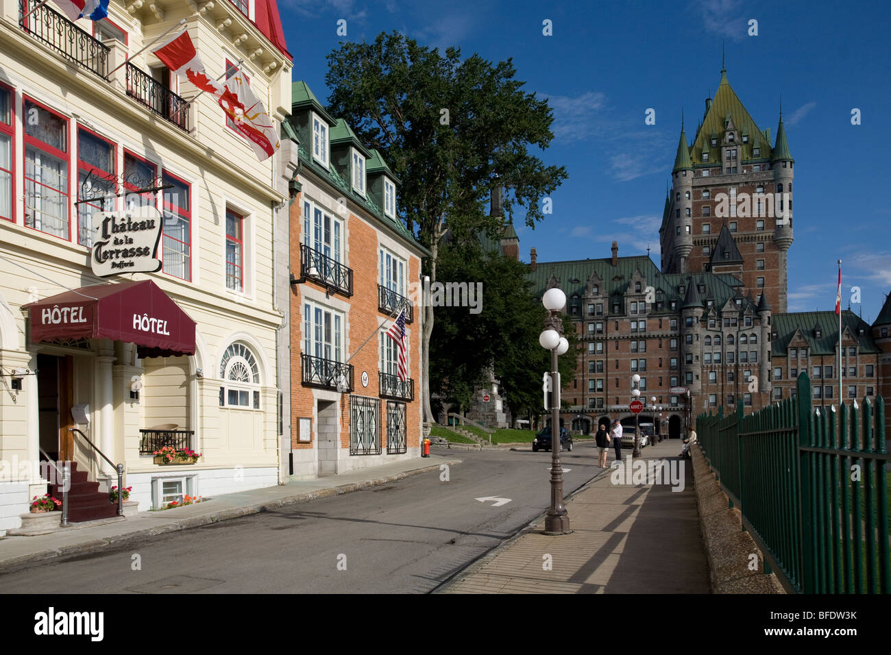 Fairmont le Chateau Frontenac, Chateau de la Terrasse, and the Parc des ...