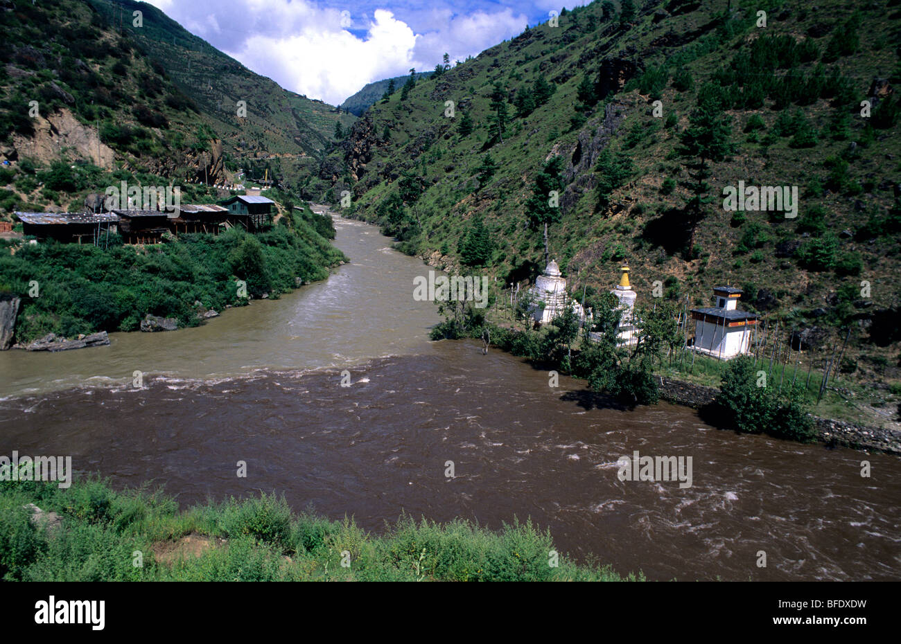 Thimphu valley. Bhutan Stock Photo - Alamy