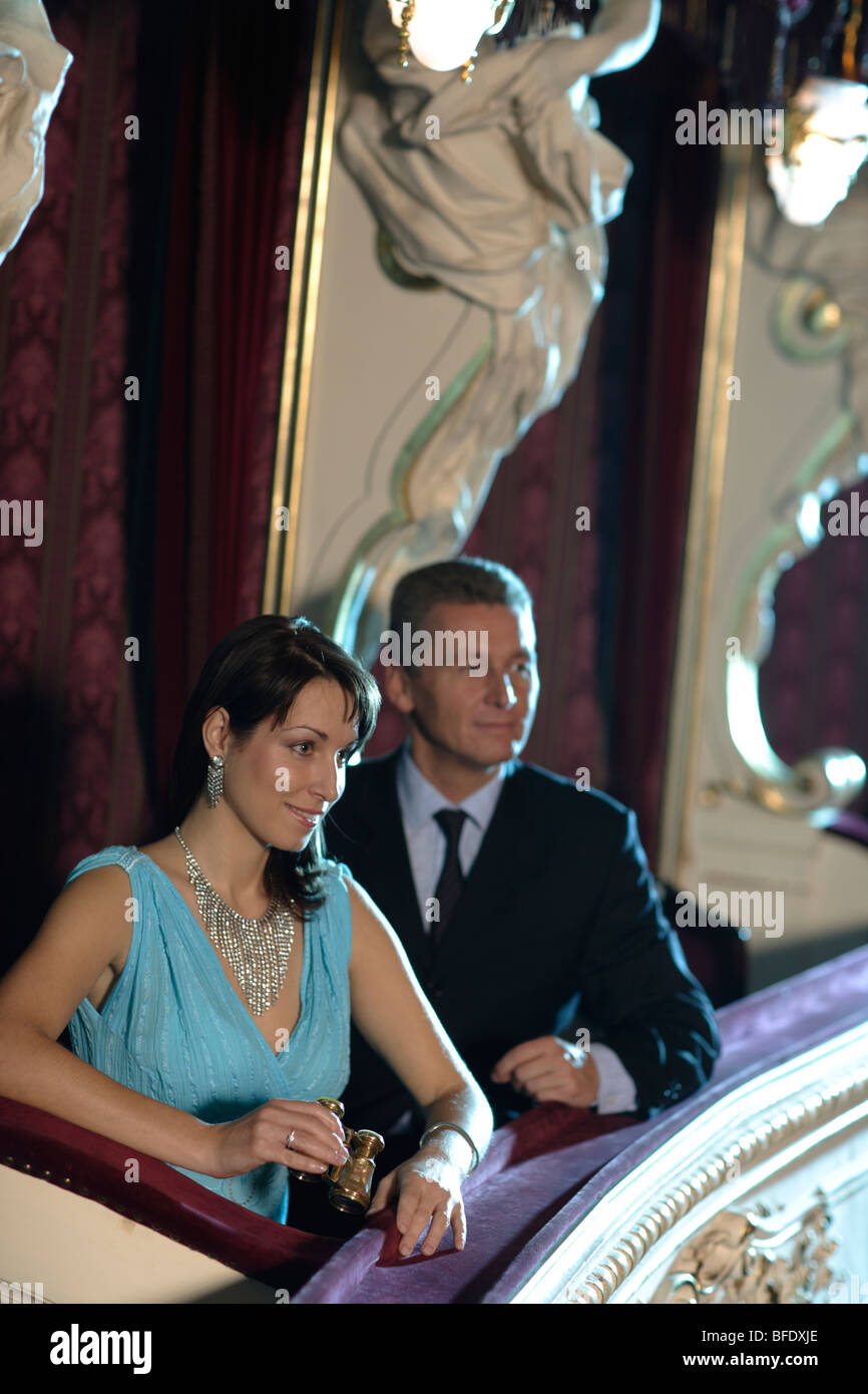 couple in the theatre opera Stock Photo - Alamy