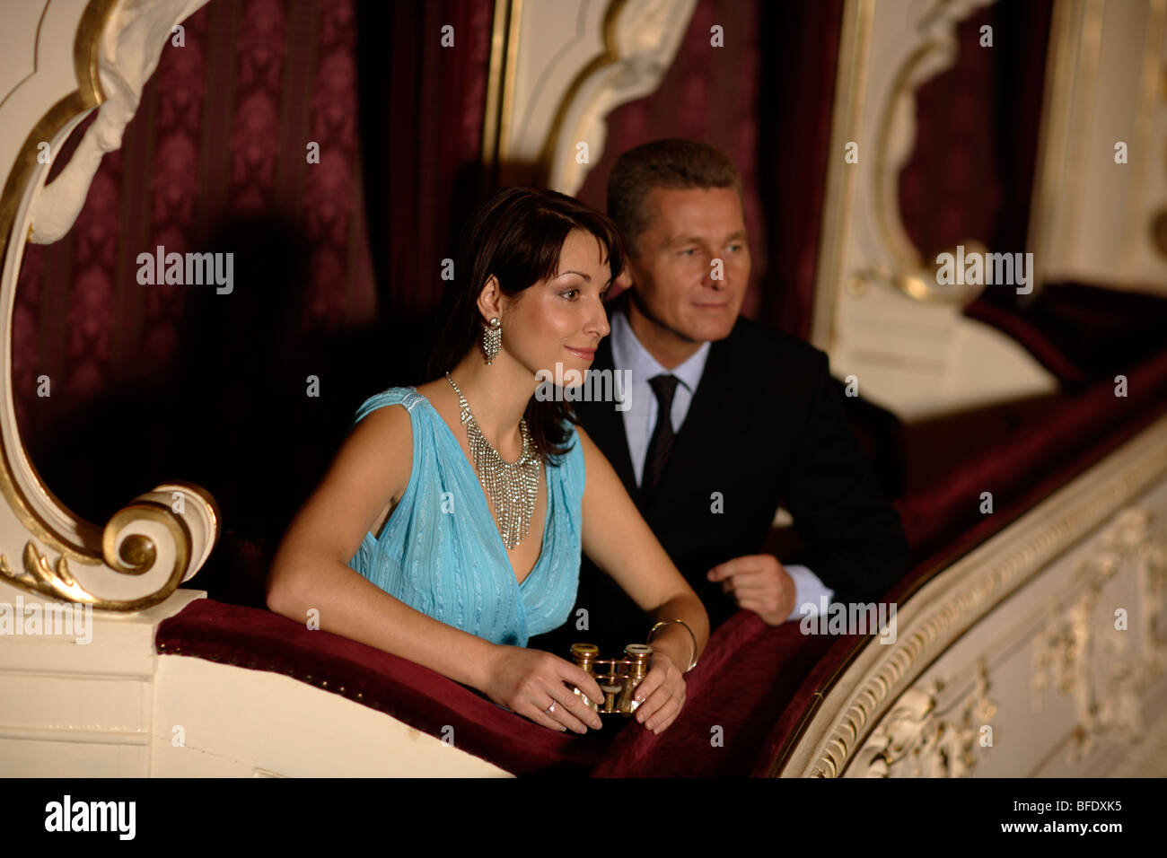 couple in the theatre opera Stock Photo - Alamy