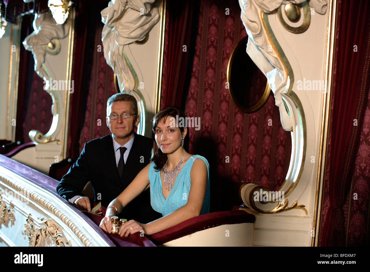couple in the theatre opera Stock Photo - Alamy
