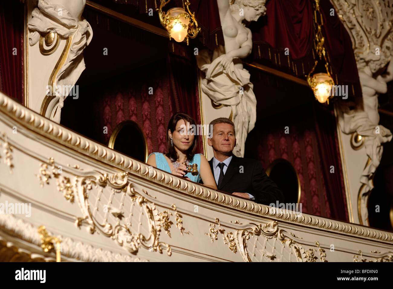 couple in the theatre opera Stock Photo - Alamy