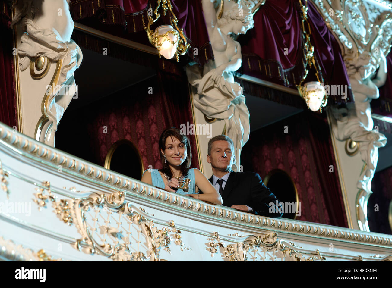 couple in the theatre opera Stock Photo - Alamy