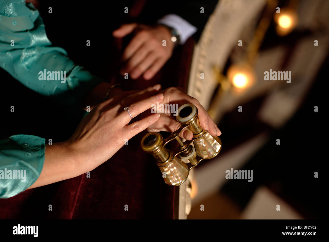 couple in the theatre opera Stock Photo - Alamy