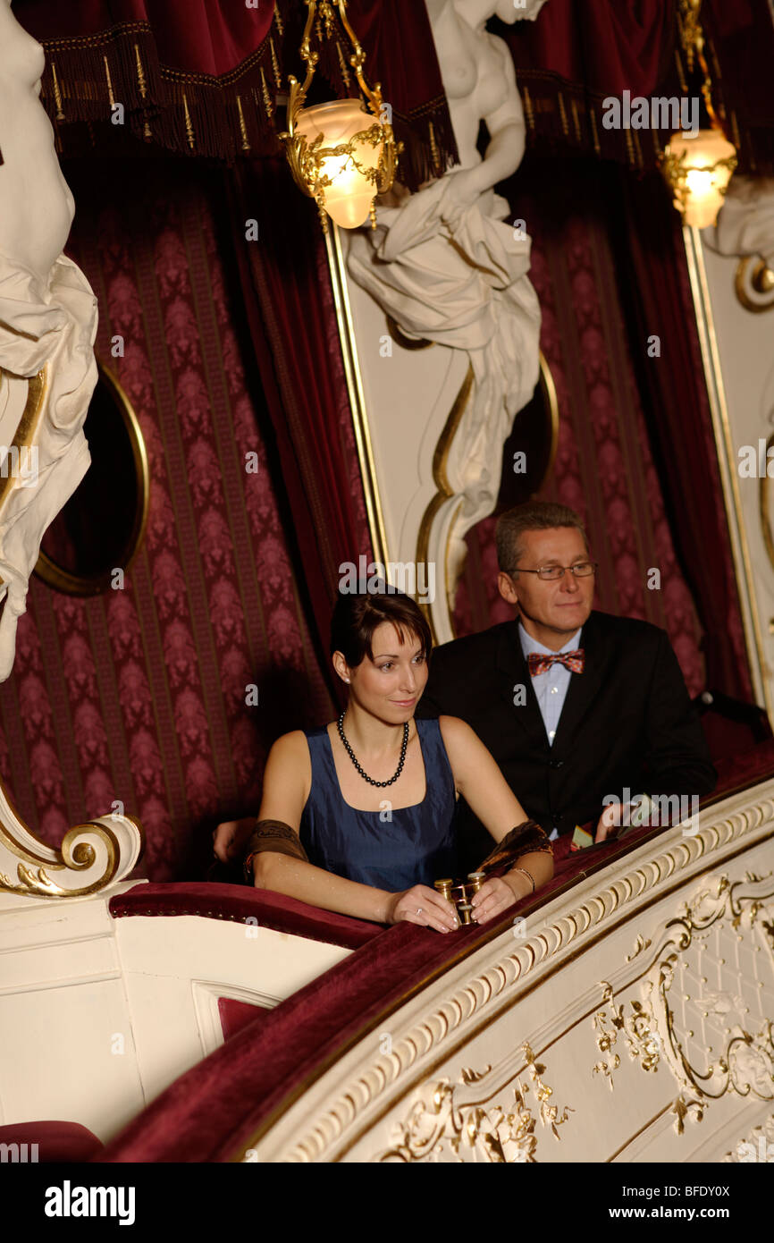 couple in the theatre opera Stock Photo - Alamy