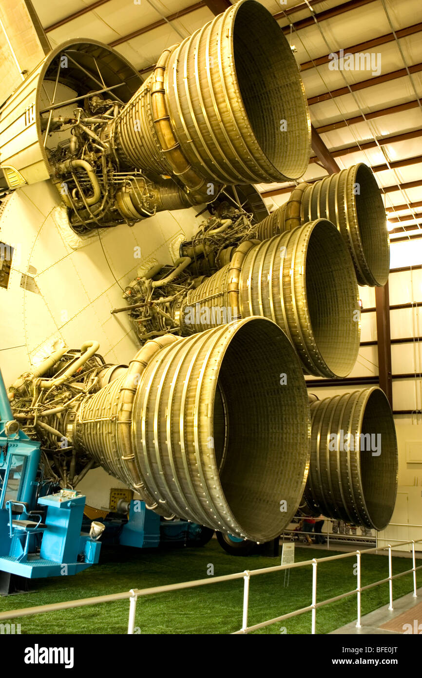 The static displays of rockets at the Johnson Space Center, Houston, TX ...