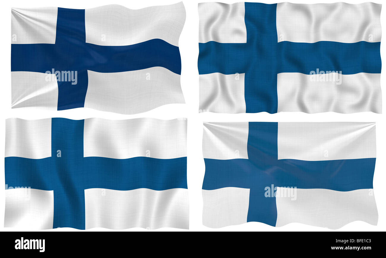 Flags of finland hi-res stock photography and images - Alamy