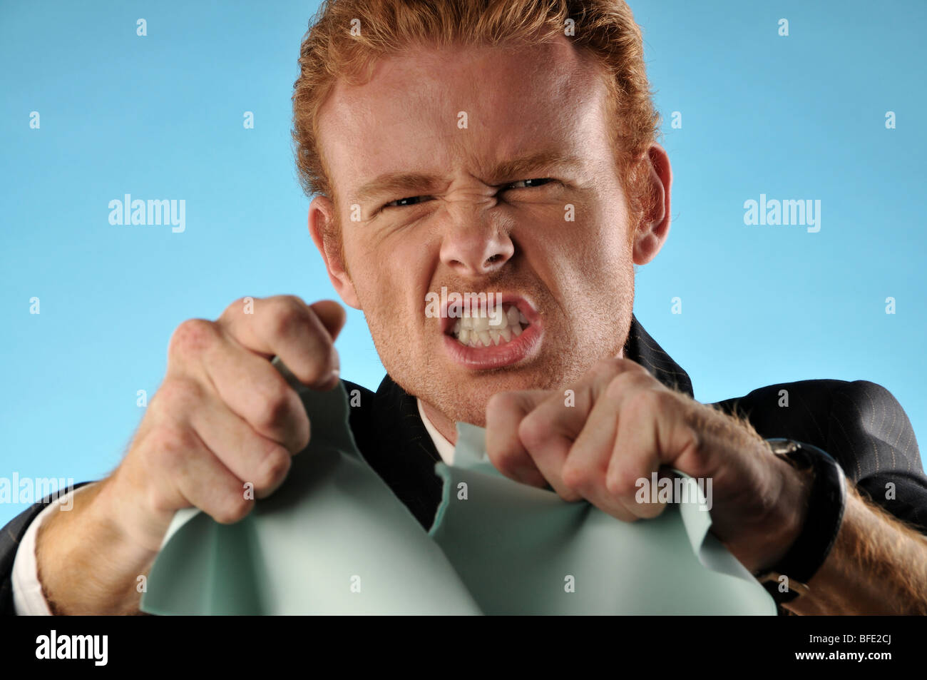 Angry man in suit hi-res stock photography and images - Alamy