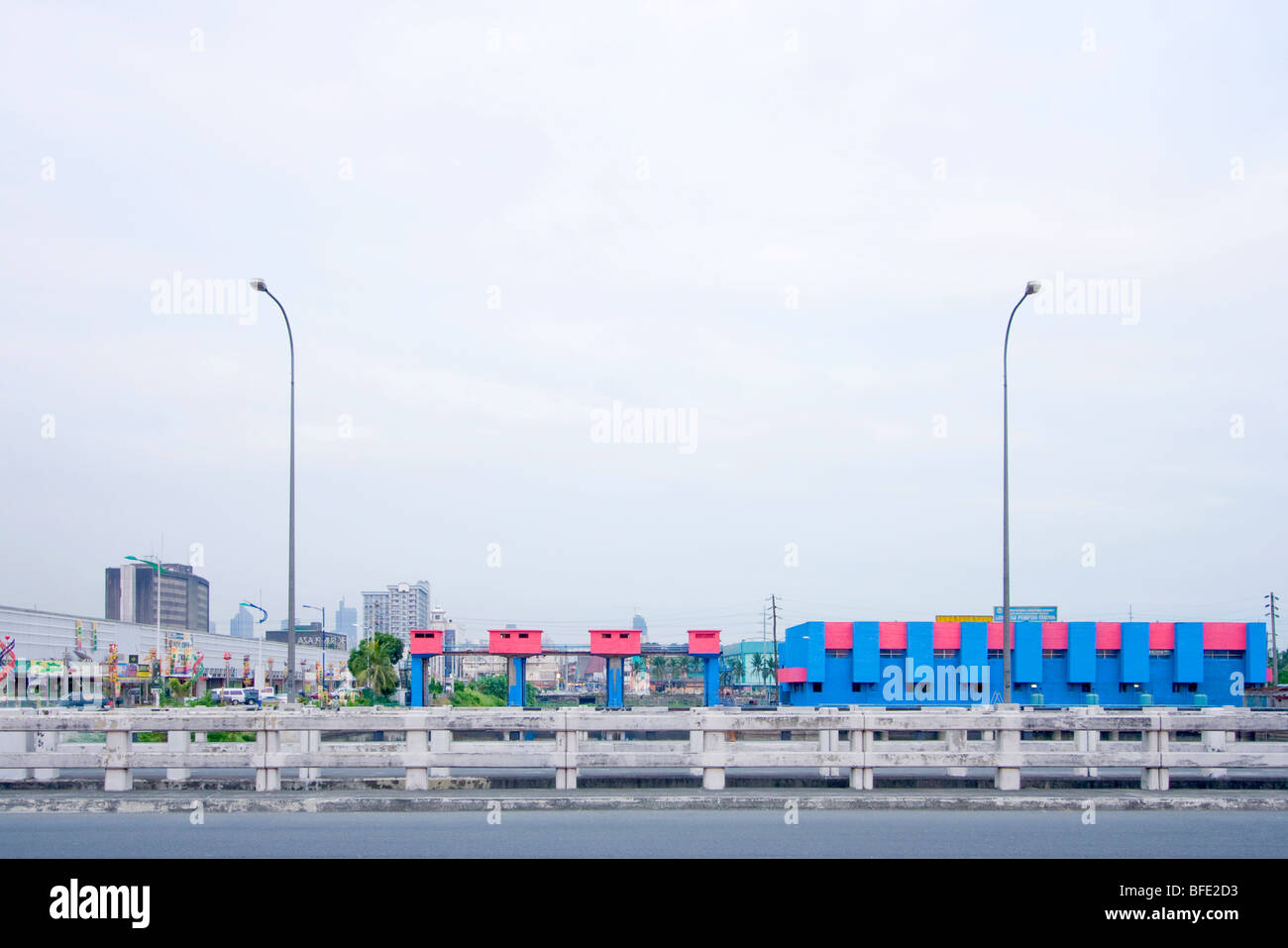 Urban landscape along Macapagal Avenue in Pasay, Metro Manila Stock ...