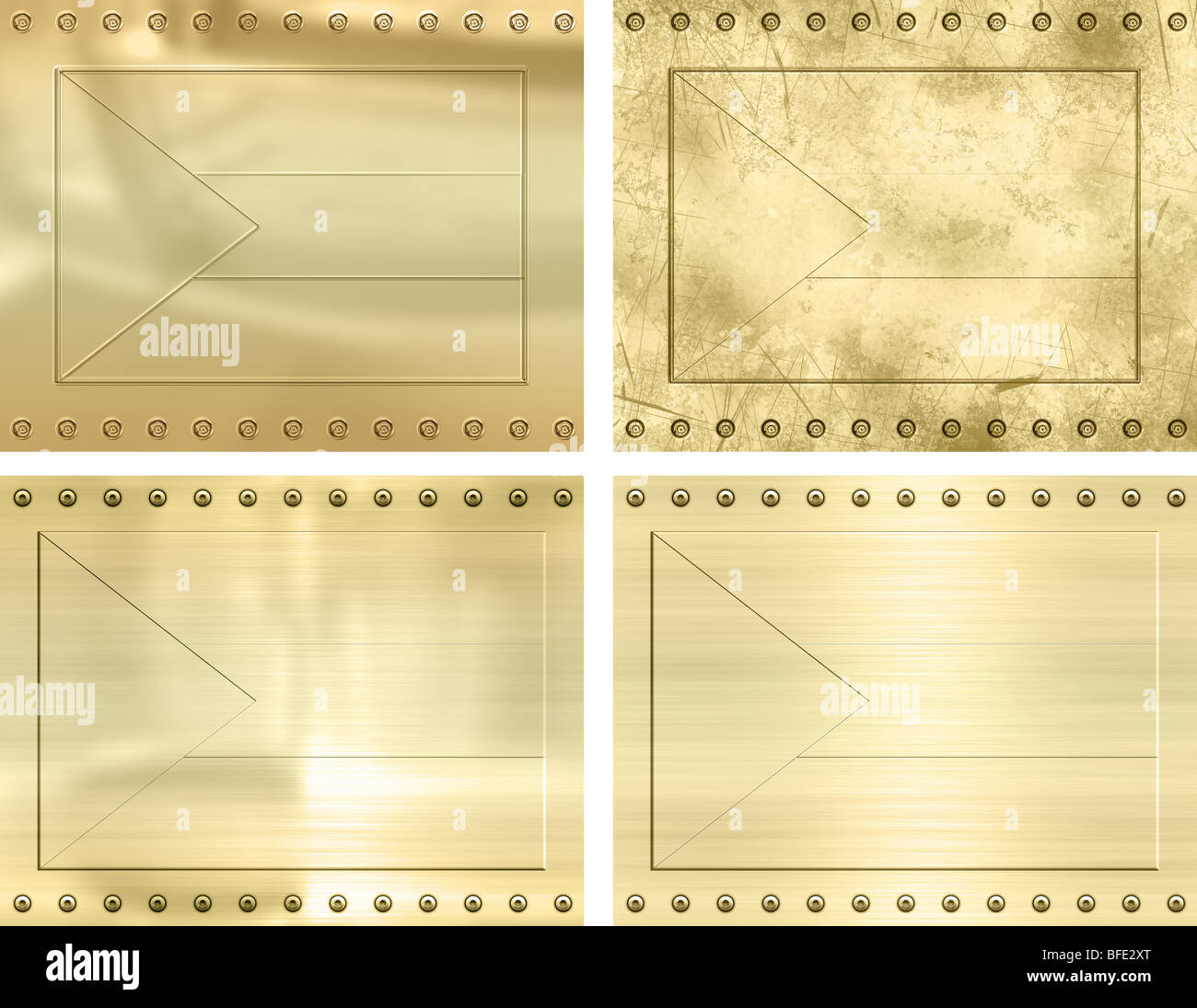 Gold and white flags hi-res stock photography and images - Alamy