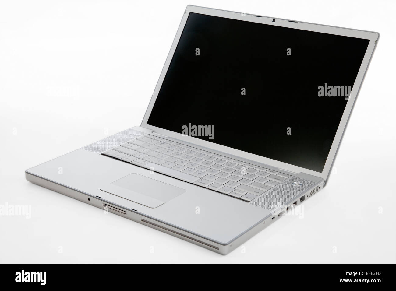 Cutout of an unbranded laptop computer on white background Stock Photo ...