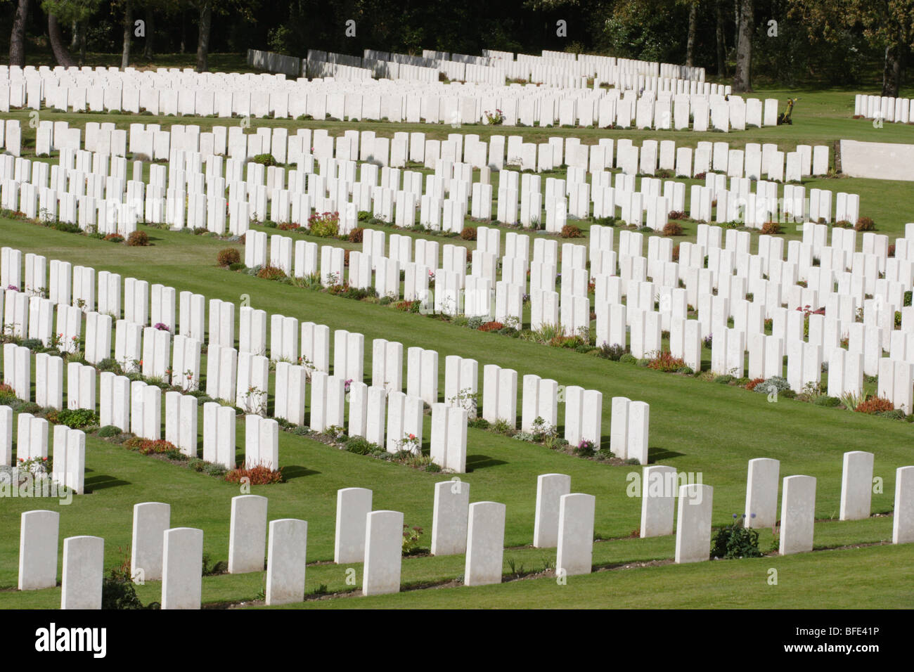 Etaples, the largest Commonwealth war cemetery in France Stock Photo ...