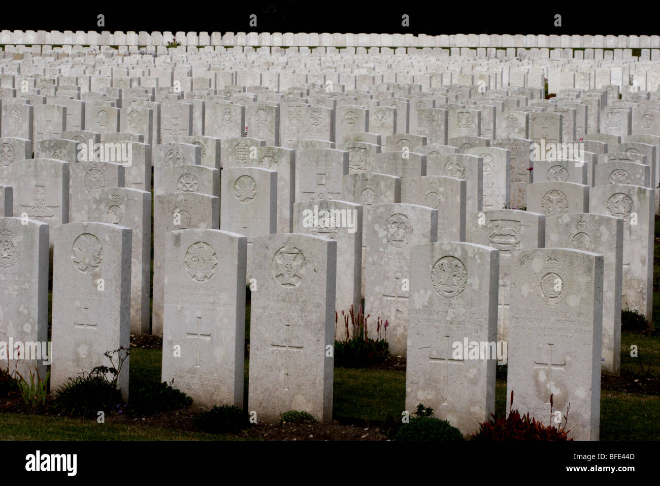 Etaples, the largest Commonwealth war cemetery in France Stock Photo ...