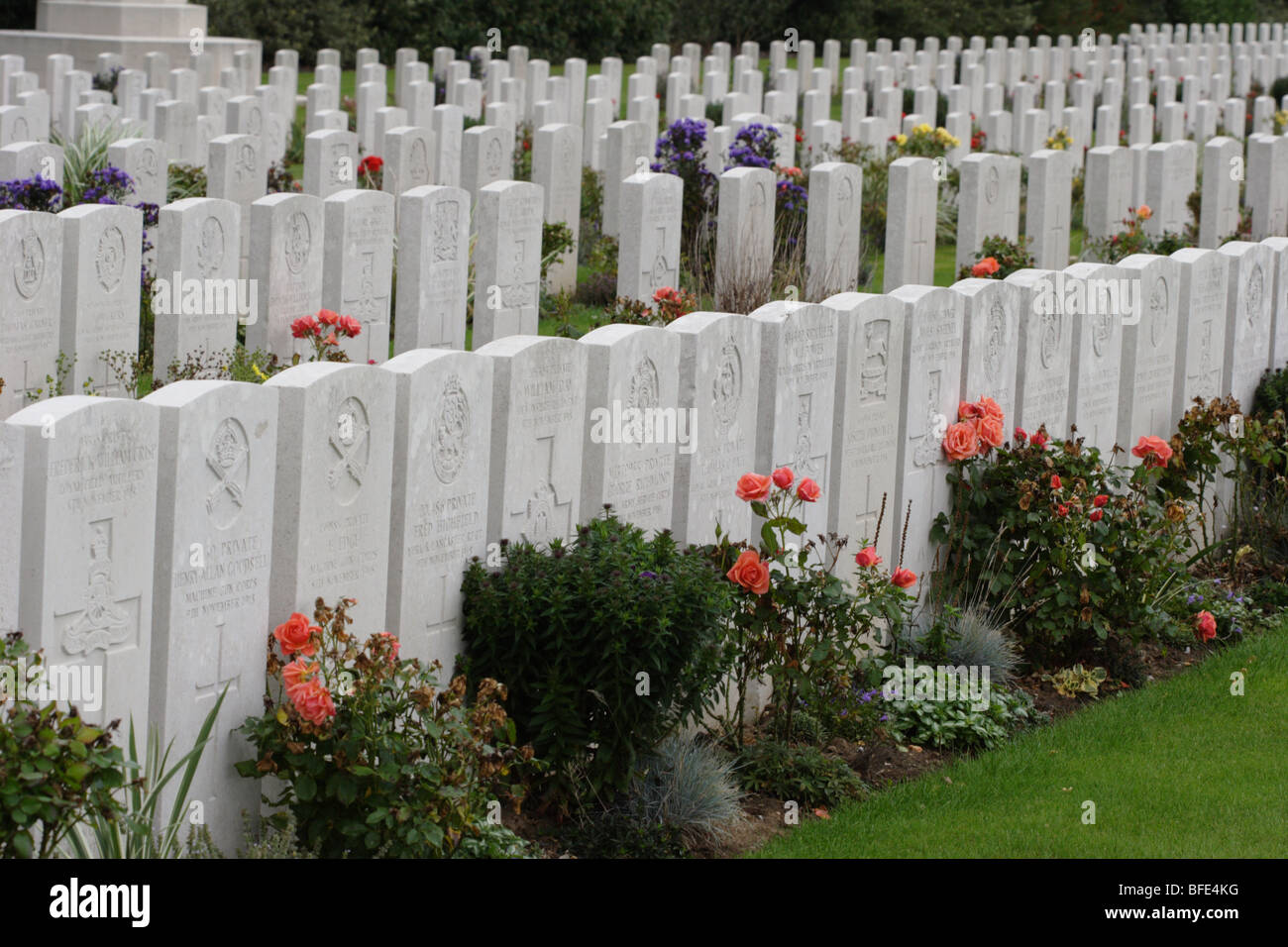 Etaples, the largest Commonwealth war cemetery in France Stock Photo ...