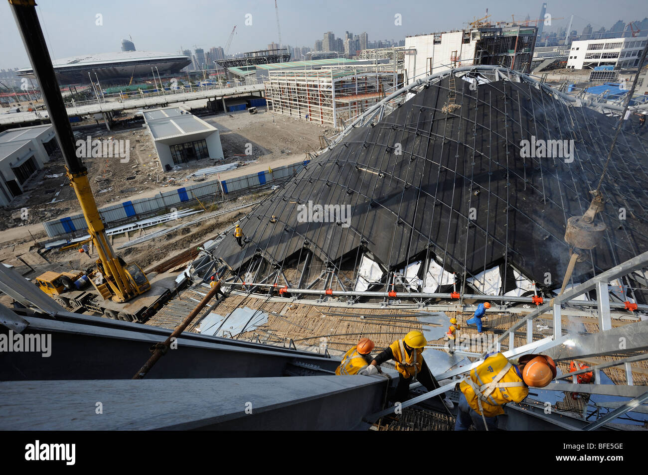 Construction site of the World Expo 2010 in Shanghai, China.15-Oct-2009 ...