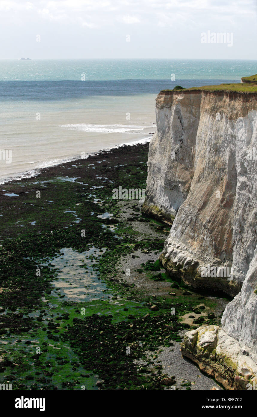 Aerial view looking down from the Cliffs near Hope Point, on the Saxon ...