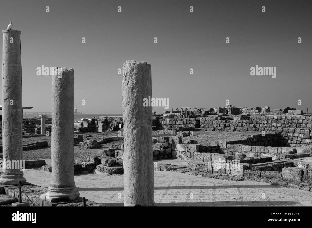 Roman ruins Ceasarea Israel Stock Photo - Alamy
