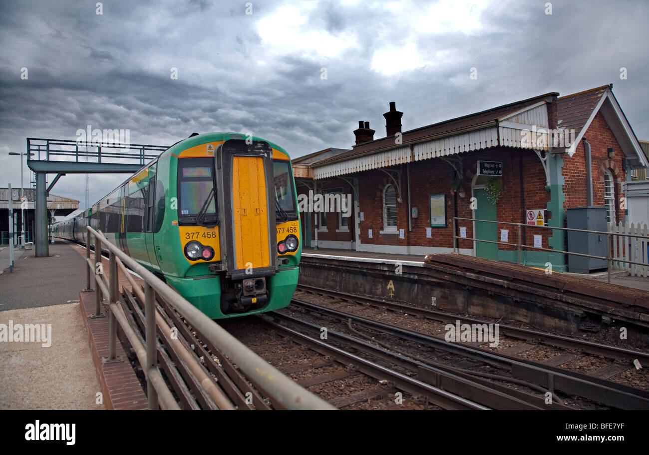 Train at Ford Station, West Sussex, England Stock Photo - Alamy