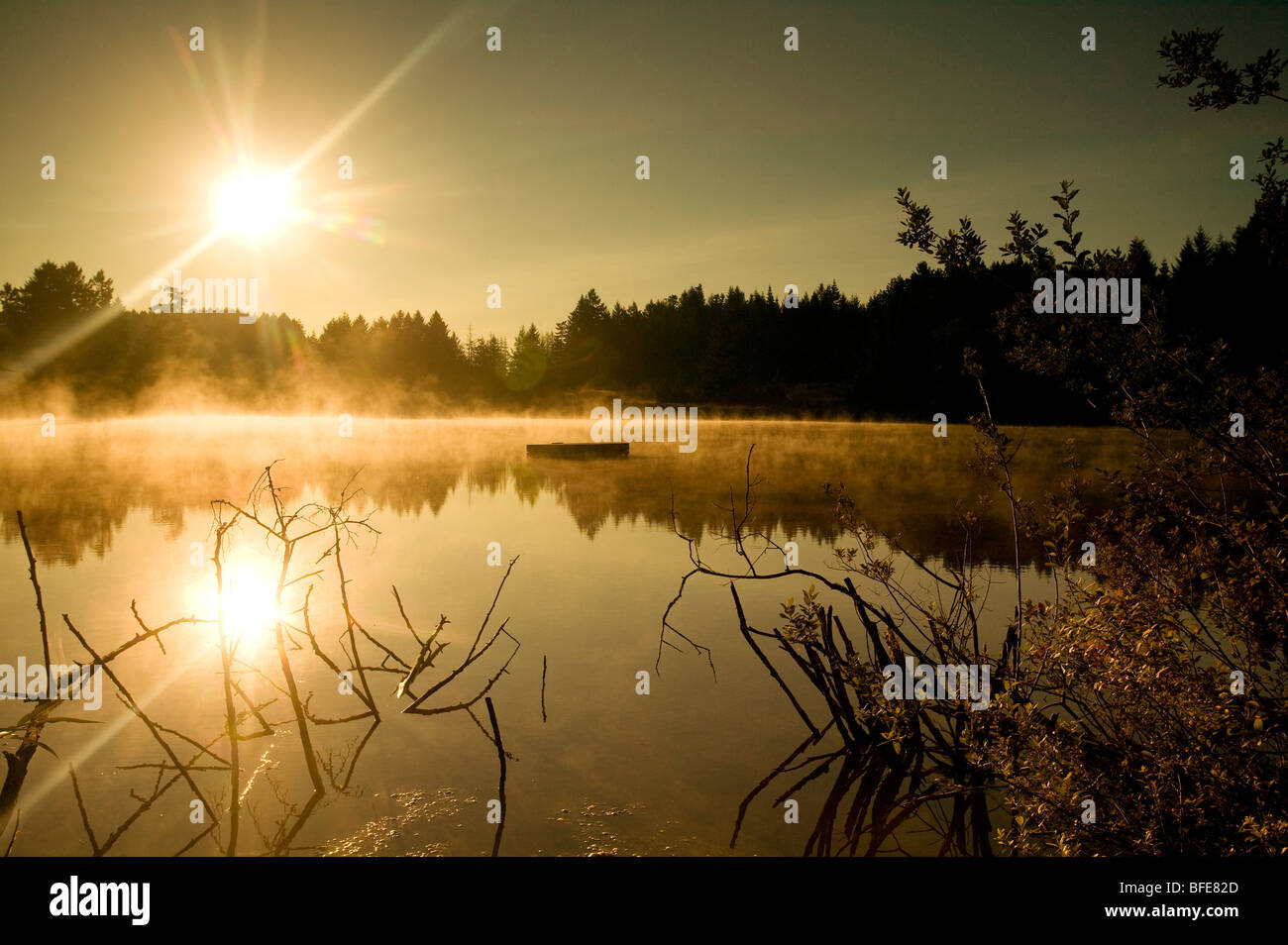 Fresh water lakes, Salt Spring Island, Gulf Islands, British Columbia ...