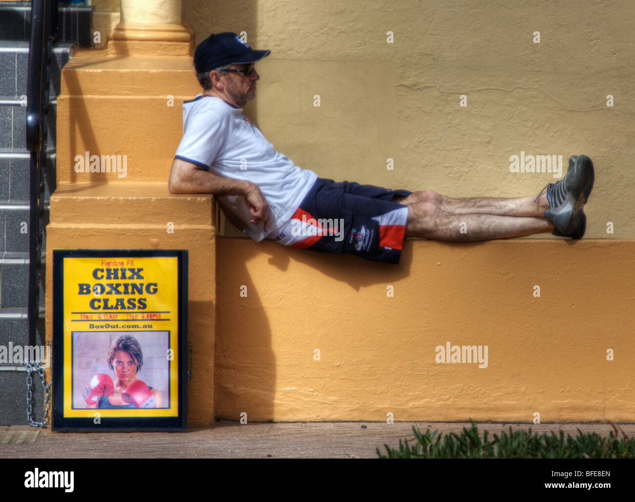 Chix boxing class Stock Photo - Alamy