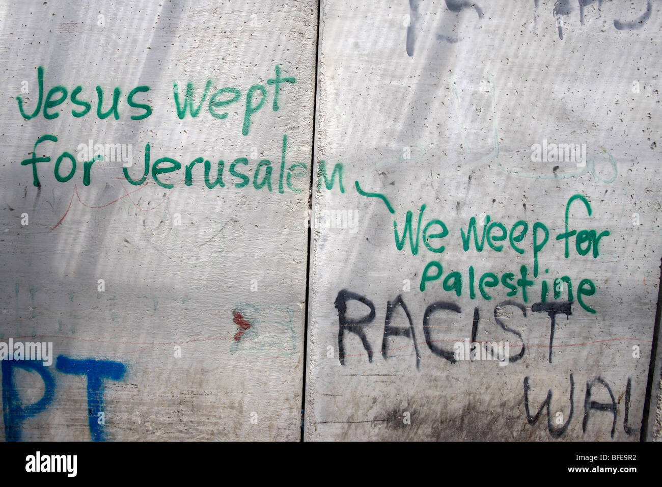 Graffiti on separation wall bethlehem hi-res stock photography and ...