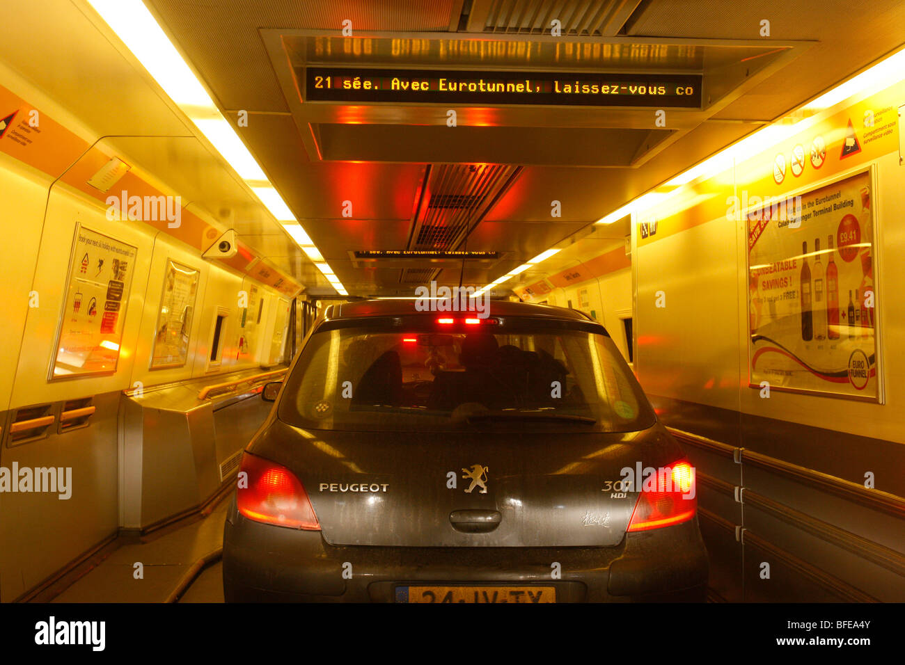 Grande-Bretagne Folkestone Inside Eurotunnel Stock Photo - Alamy