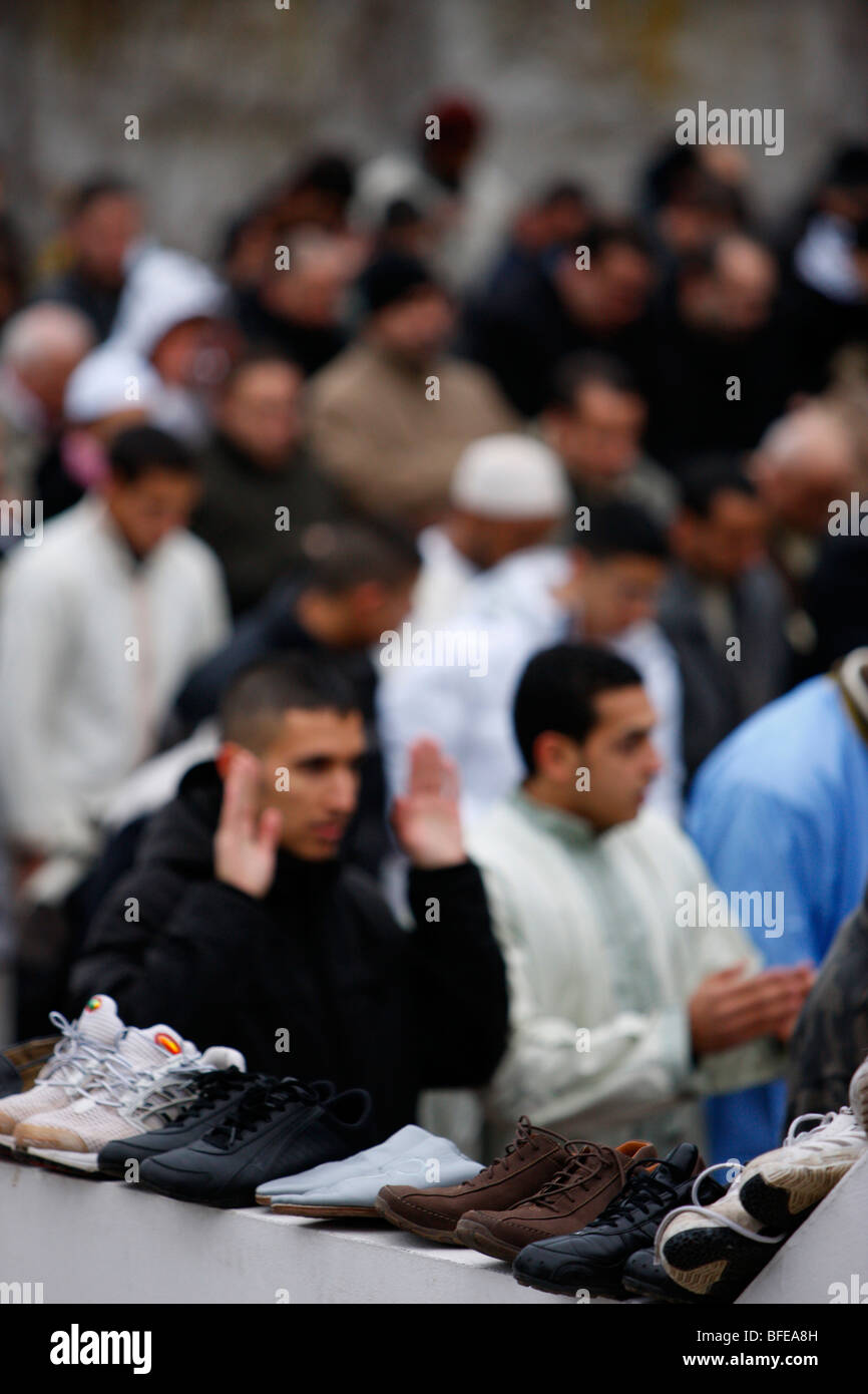 France Lyon Eid- el-Kebir prayer at Lyon Great Mosque Stock Photo - Alamy