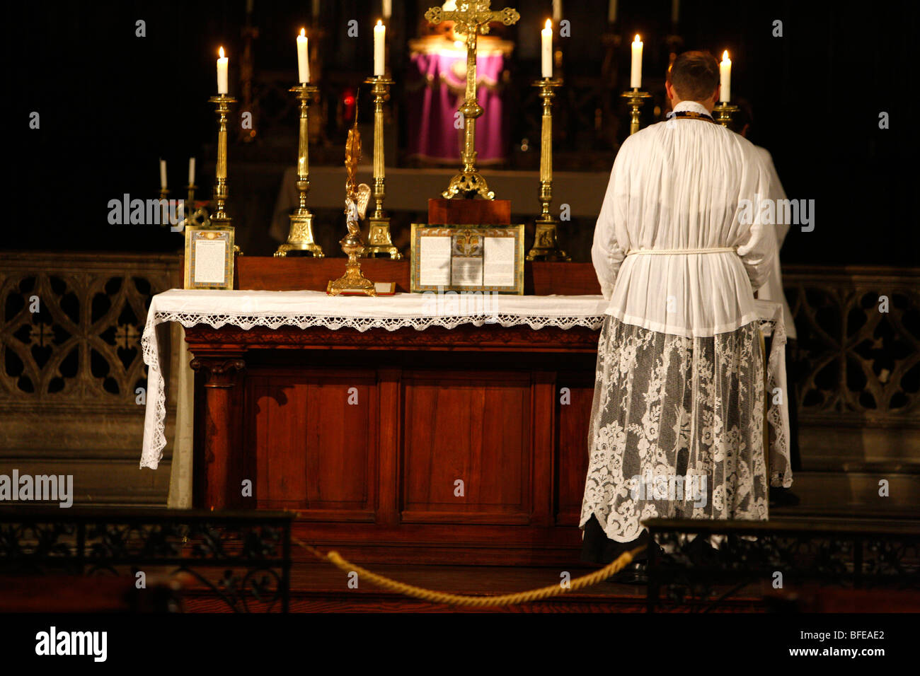 France Lyon Traditionalist mass Stock Photo - Alamy