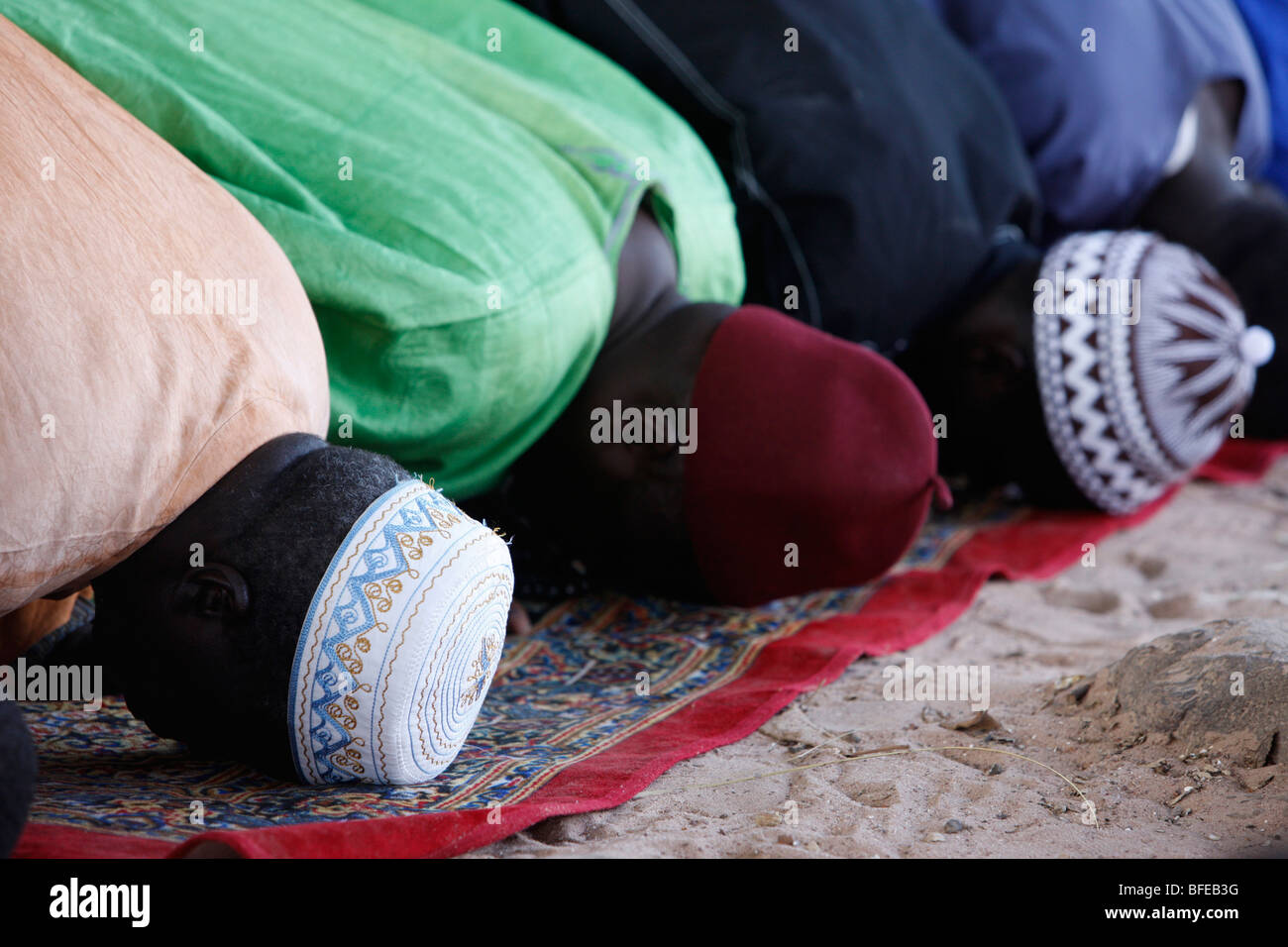 Sénégal Abene Friday prayer Stock Photo - Alamy