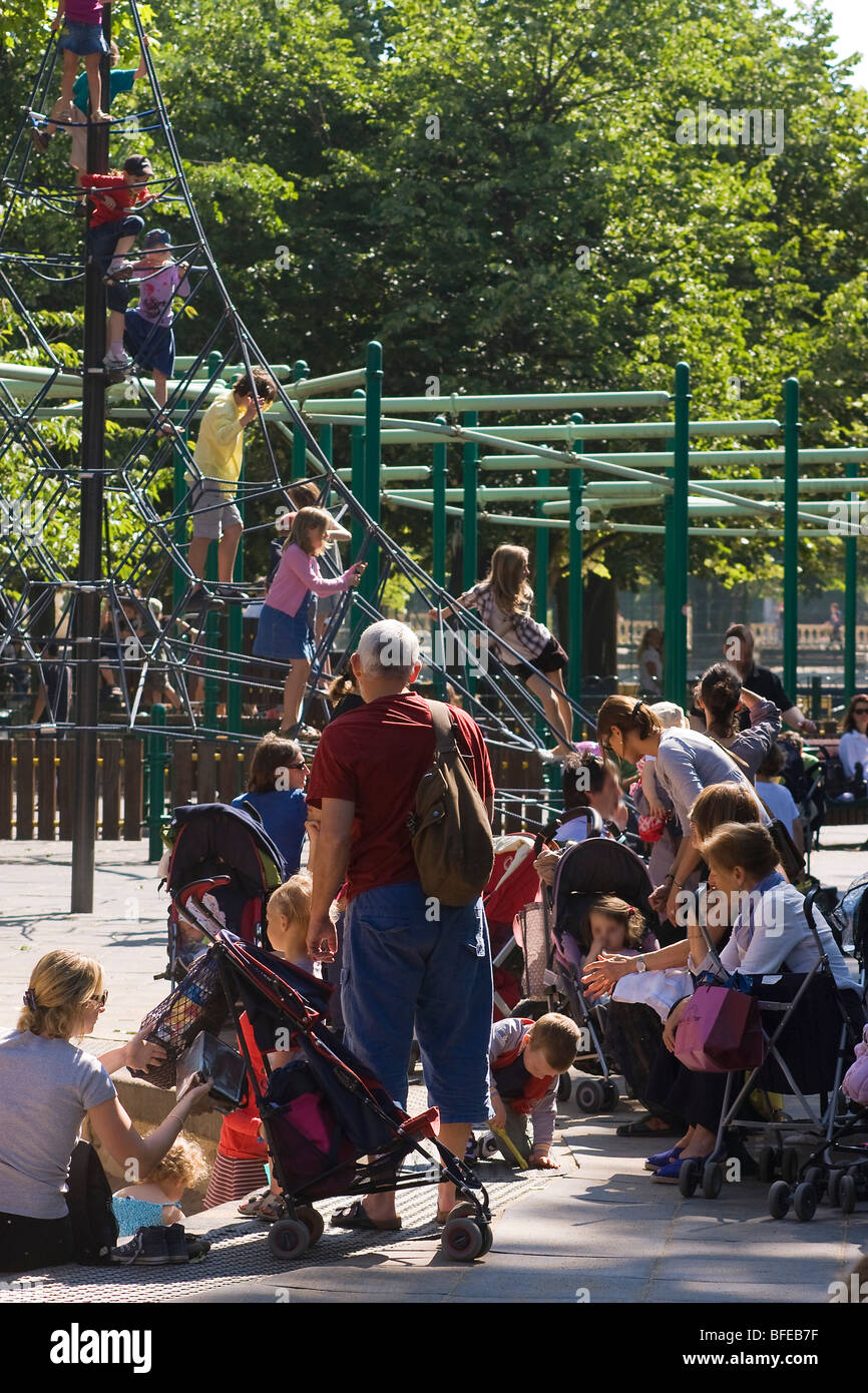 France Paris Luxembourg park playground Stock Photo - Alamy