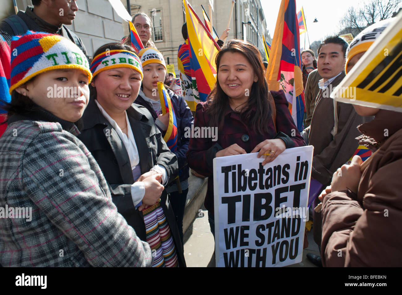 Tibet Freedom March in London on 50th anniversary of the 'Tibetan ...